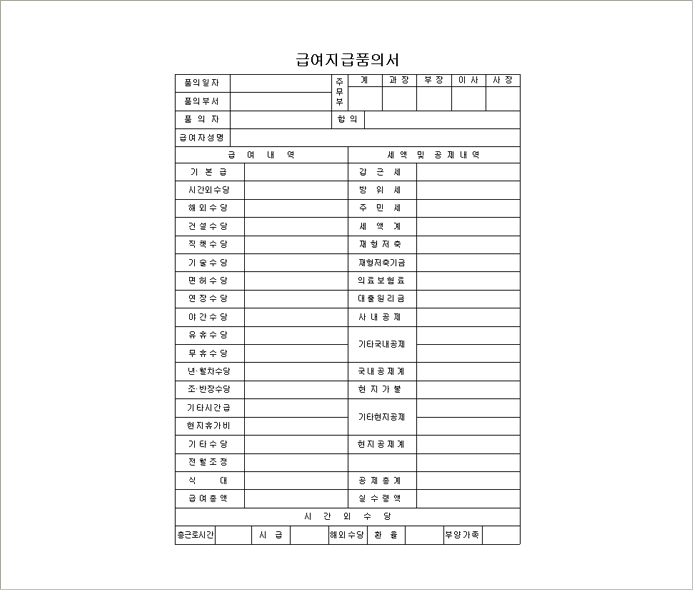 무료 품의서 양식 및 작성법 네이버 블로그