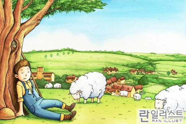 양치기소년신혁수채화펜화란일러스트동화일러스트전문교육학원일러스트학원삽화평생직업취미미술캐릭터일러스트 네이버 블로그