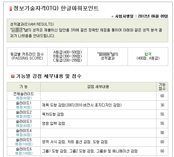Itq 자격증 한글 엑셀 파포 일주일만에 A등급 취득 Oa 마스터 자격증까지 네이버 블로그