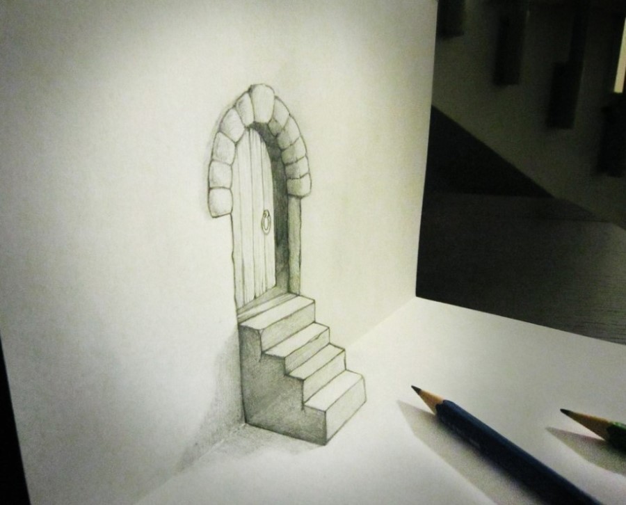3d 입체그림 그리기 착시효과 그림 네이버 블로그