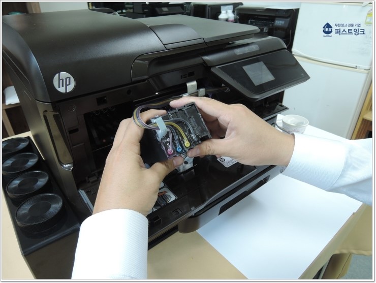 4장 프린터 인쇄가 안되요 프린터 헤드청소 카트리지 석션 Hp 8600 복합기 I 무한잉크 프린터임대 네이버 블로그