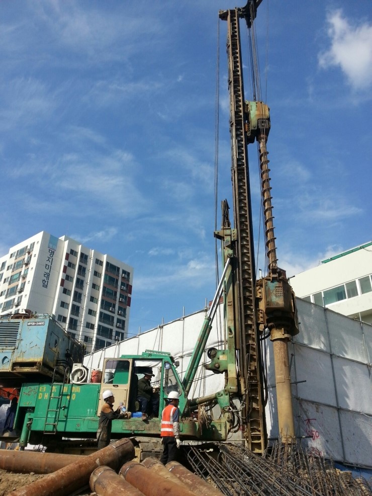 원기초개발 대구경북항타기임대 가시설 H 빔 천공 250x250 300x300 Pc Pile 항타 시트파일ᆞppd 선천공 작업