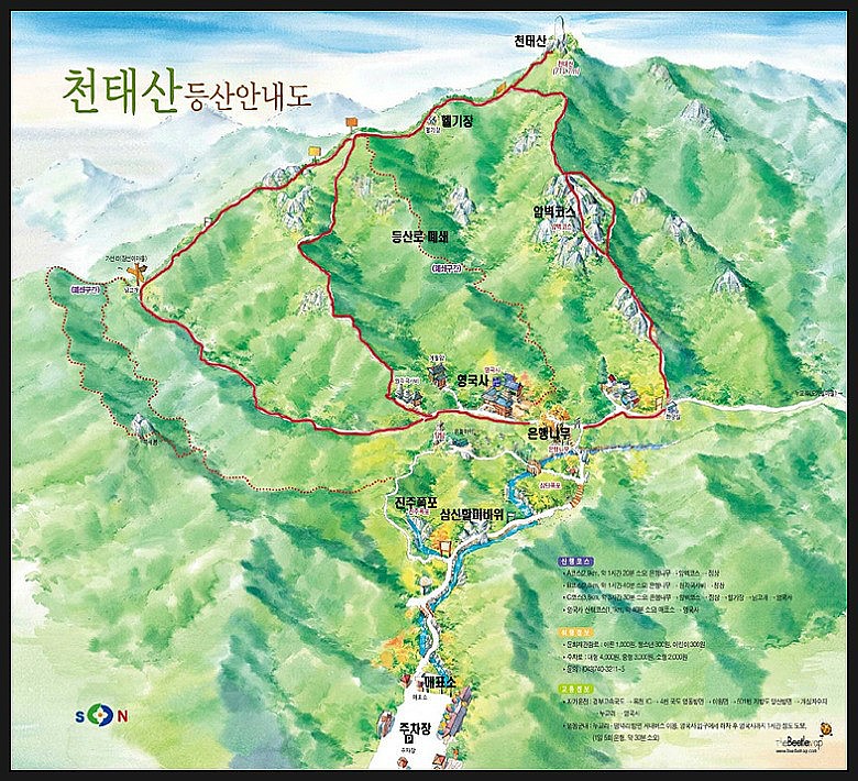 천태산 주차장 원점회귀 등산코스 등산지도 및 10월초순 산행기 트랭글gps 산행트랙정보 13년 10월 06일 일흐림비