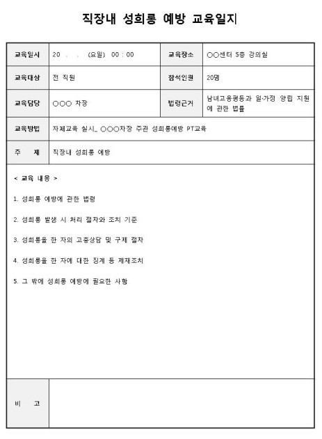 성희롱예방 교육자료 Ppt 첨부 네이버 블로그