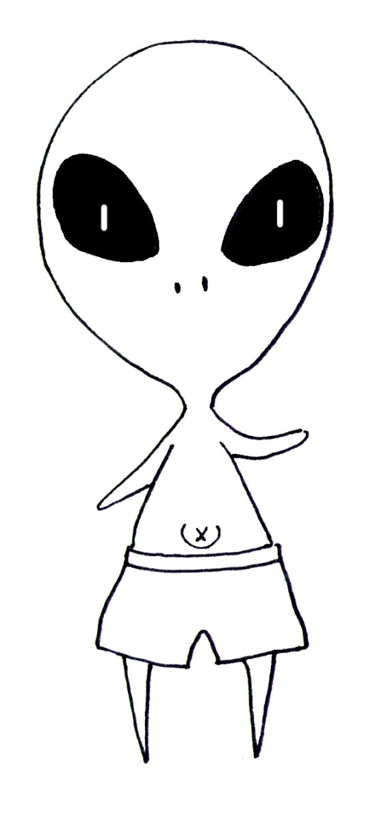 손그림 강좌 11 귀여운 캐릭터 외계인 그리기 네이버 블로그