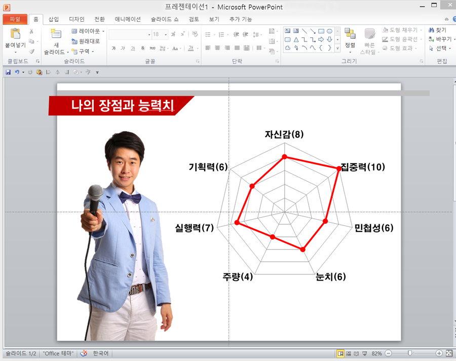 Ppt강의 202 방사형 그래프 활용 자기소개 Ppt 만들기 Ppt 디자인 네이버 블로그