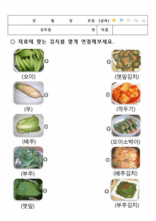 김치프로젝트 교육계획안 김장프로젝트 우리나라 음식 김치의 종류 김치담그는법 발효식품 김치로 만든 음식 계절별