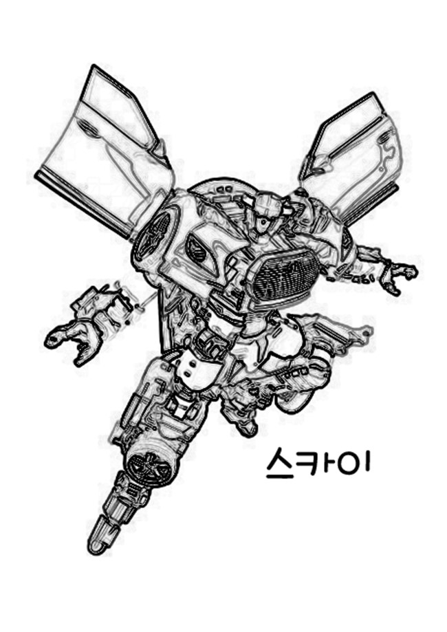 헬로 카봇 색칠공부 네이버 블로그