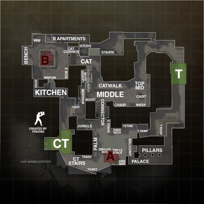 [CS:GO] 카스 글옵 맵 구조 및 명칭 : 네이버 블로그