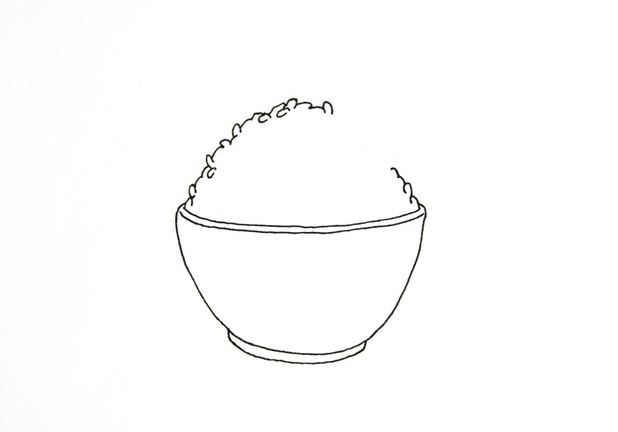 하루의 손그림 일러스트 강좌 일본 밥공기 네이버 블로그 
