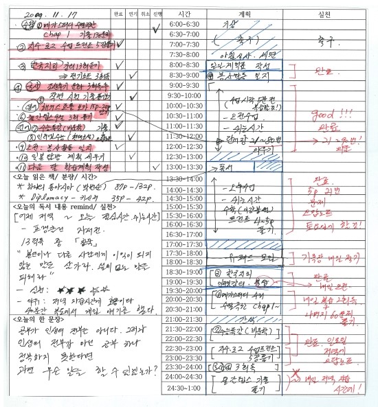 30분 시간계획표 예시 및 양식입니다 네이버 블로그