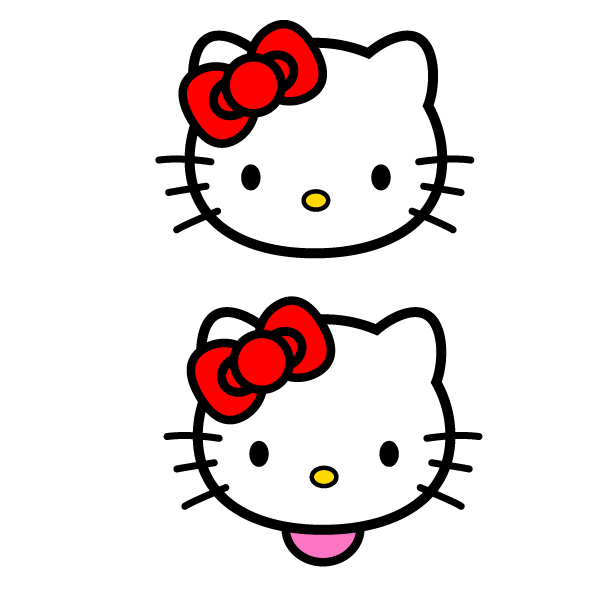 일러스트레이터 강좌 17 헬로키티 그리기 네이버 블로그
