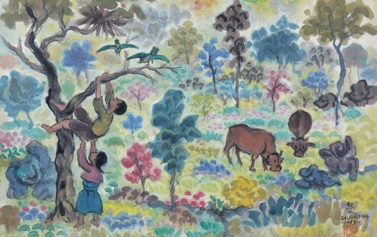 목가적 풍경화가 양달석 Yang Dalsuk의 작품 세계와 그림 가격 네이버 블로그