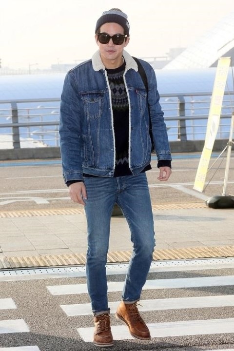 남자연예인 공항패션 네이버 블로그