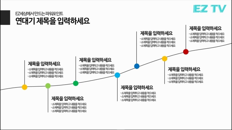 Ppt디자인 99초 파워포인트 45 연대기 Ppt 템플릿 만들기 네이버 블로그