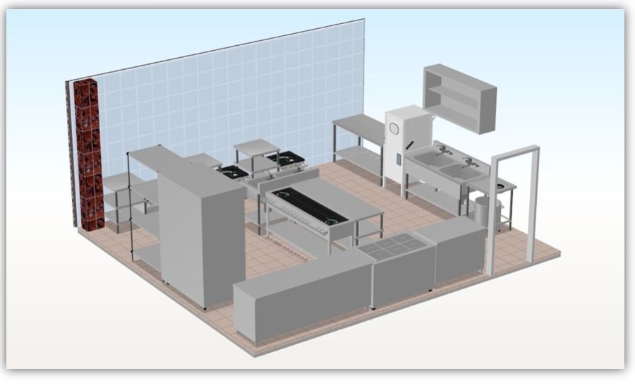 3d 식당 인테리어 도면 ~ 목포 광주 여수 나주 순천 광양 중고주방기구 장성 강진 담양 해남 구례 무안 보성 함평 중고주방기구 완도 신안 제주 중고 주방기구