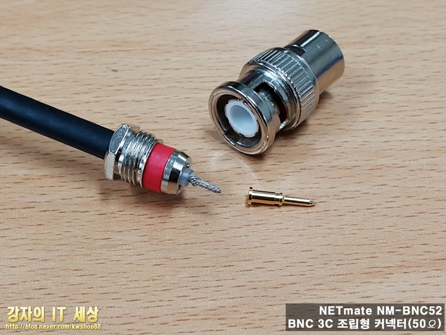 동축케이블에 조립식 BNC 커넥터 연결하기 : 네이버 블로그