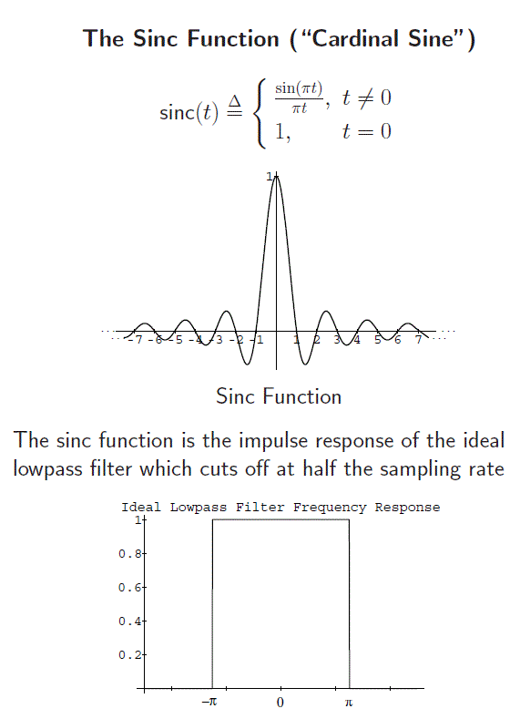 42. 없던 부분도 복원해 줄께. sinc function : 네이버 블로그