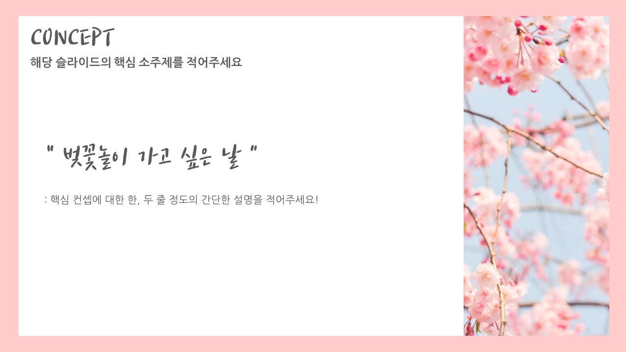 피피티 템플릿 5 심플 파스텔톤 핑크분홍 봄 벚꽃 Ppt 템플릿 무료나눔 네이버 블로그