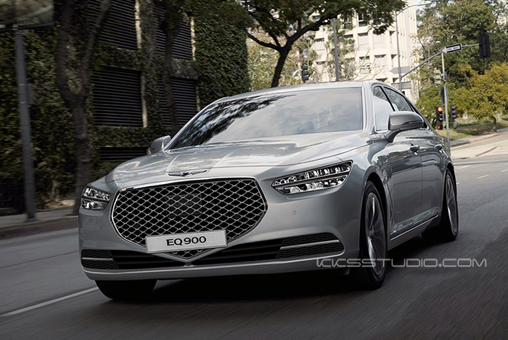 제네시스 Eq900 페이스리프트 예상도 2020 Genesis G90 Rendered 네이버 블로그