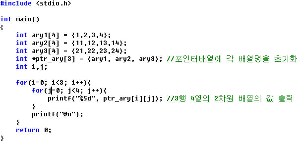 2차원 배열 초기화int Char 형 퍼옴 네이버 블로그