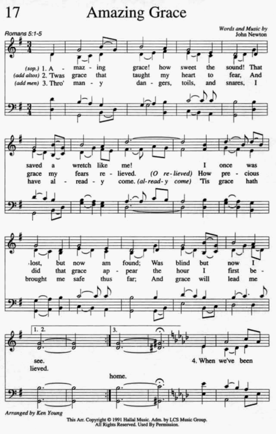 Amazing grace가사(직역&악보) : 네이버 블로그
