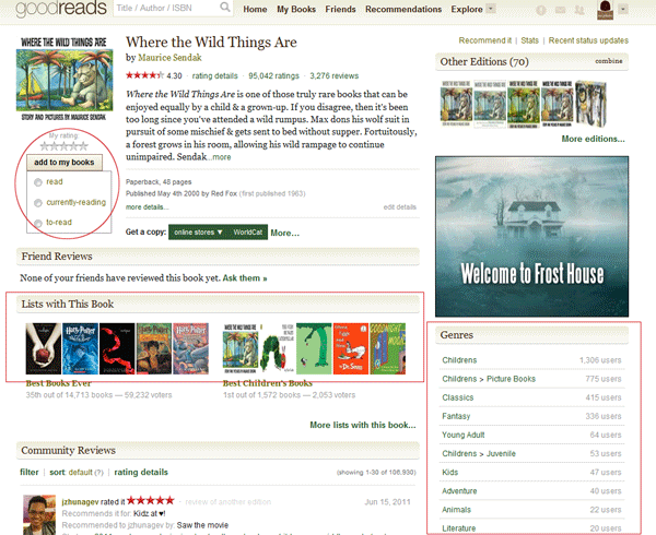 미국 도서커뮤니티 Goodreads : 네이버 블로그