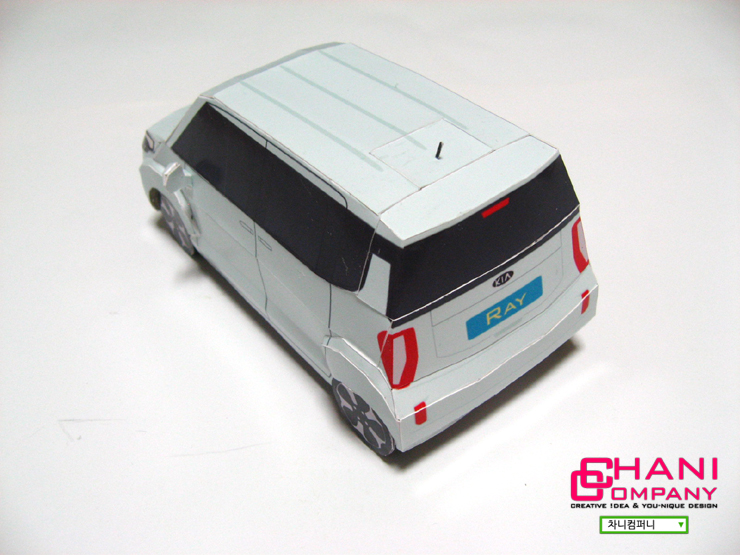 기아 레이 종이모형/페이퍼크래프트 완성형 / 2012.07.21 by 차니컴퍼니 (KIA Ray papercraft by ...