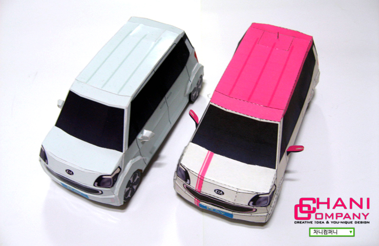 기아 레이 종이모형/페이퍼크래프트 완성형 / 2012.07.21 by 차니컴퍼니 (KIA Ray papercraft by ...