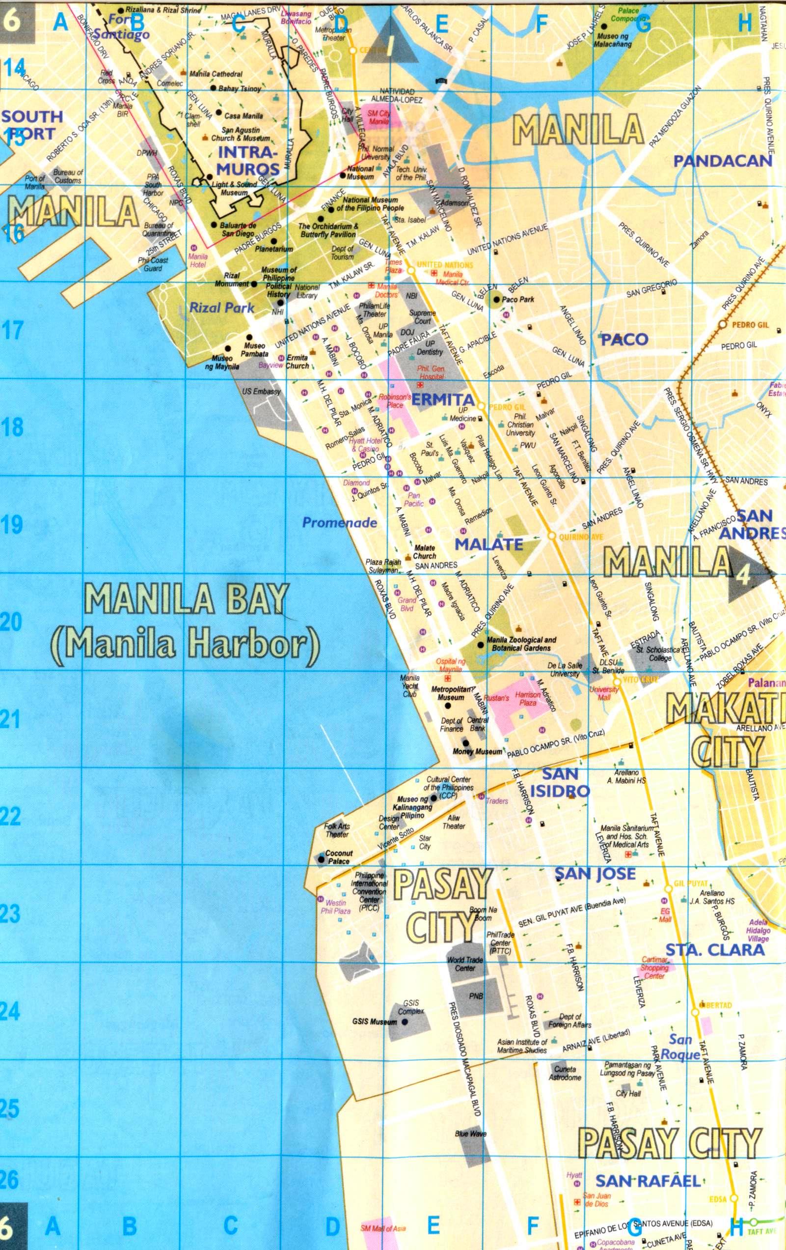 마닐라 지도] MANILA MAP - 여행가기전 준비(다운로드 가능) ☆ : 네이버 블로그