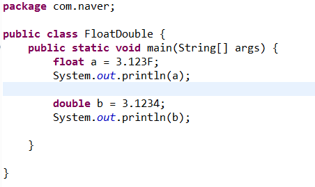 Java float , double -실수형(기본자료형) : 네이버 블로그