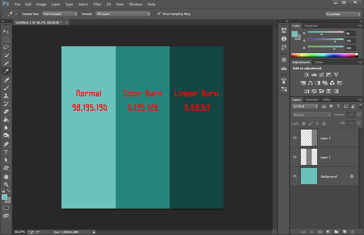 블렌드모드[Photoshop CC] - Linear Burn : 네이버 블로그