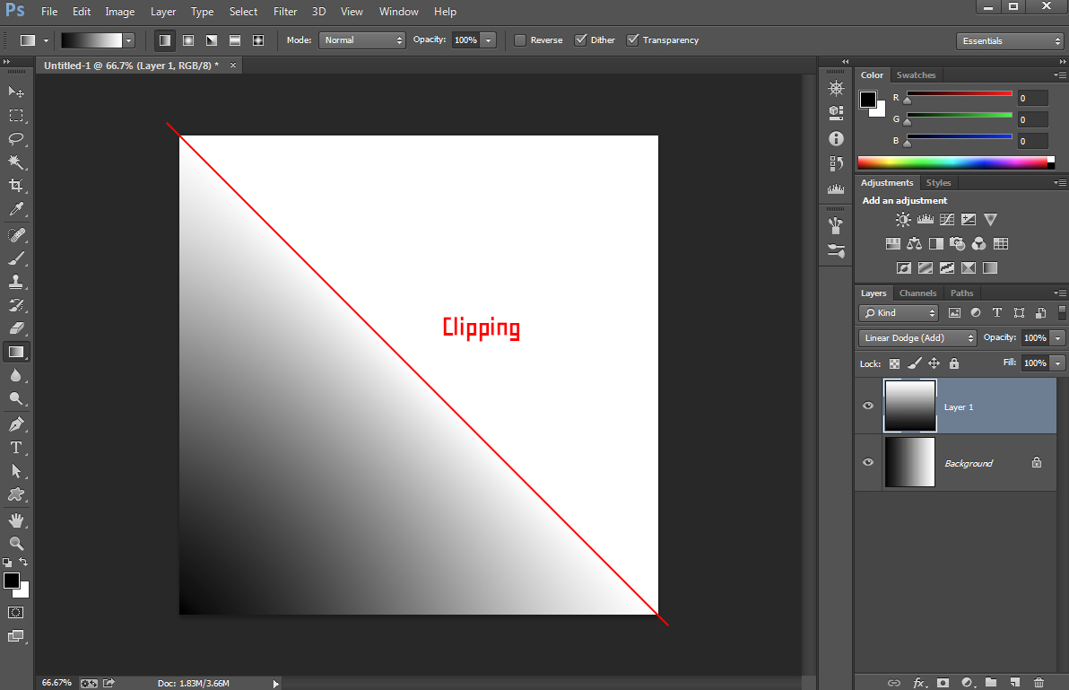 블렌딩모드[Photoshop CC] - Linear Dodge (Add) : 네이버 블로그