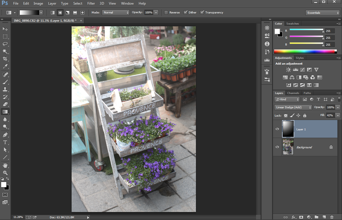 블렌딩모드[Photoshop CC] - Linear Dodge (Add) : 네이버 블로그