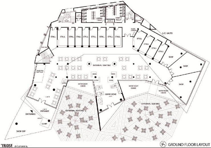 푸드코트 설계(foodcourt layout)와 좌석배치 : 네이버 블로그