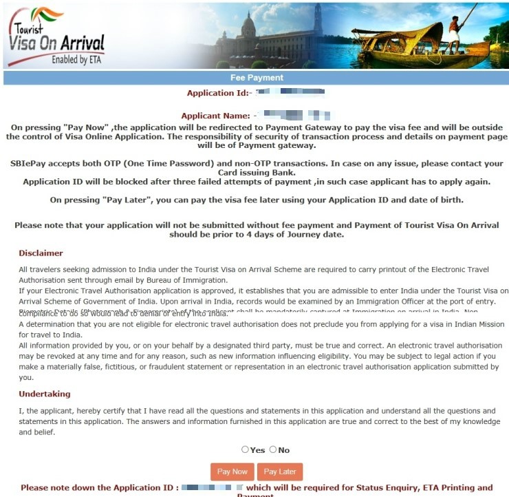 인도 전자관광비자 신청방법 INDIA ETA VISA : 네이버 블로그