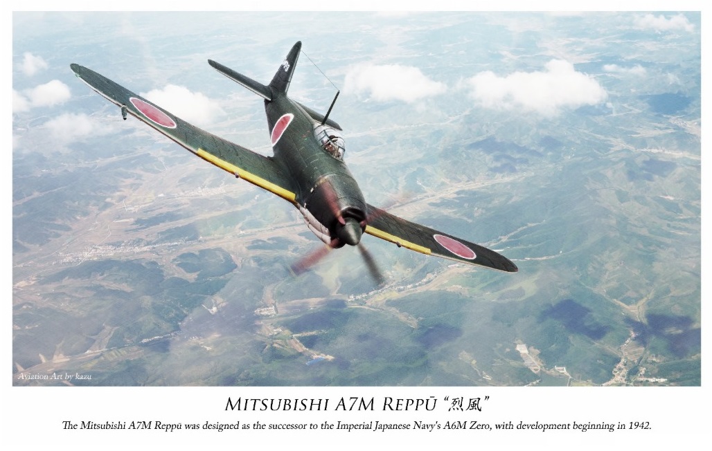 Mitsubishi A7M Reppu(熱風) / Sam : 네이버 블로그