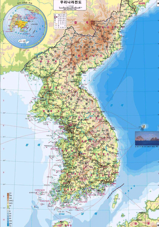 대한민국 전도 / 전국고속도로 안내 지도[확대보기] : 네이버 블로그