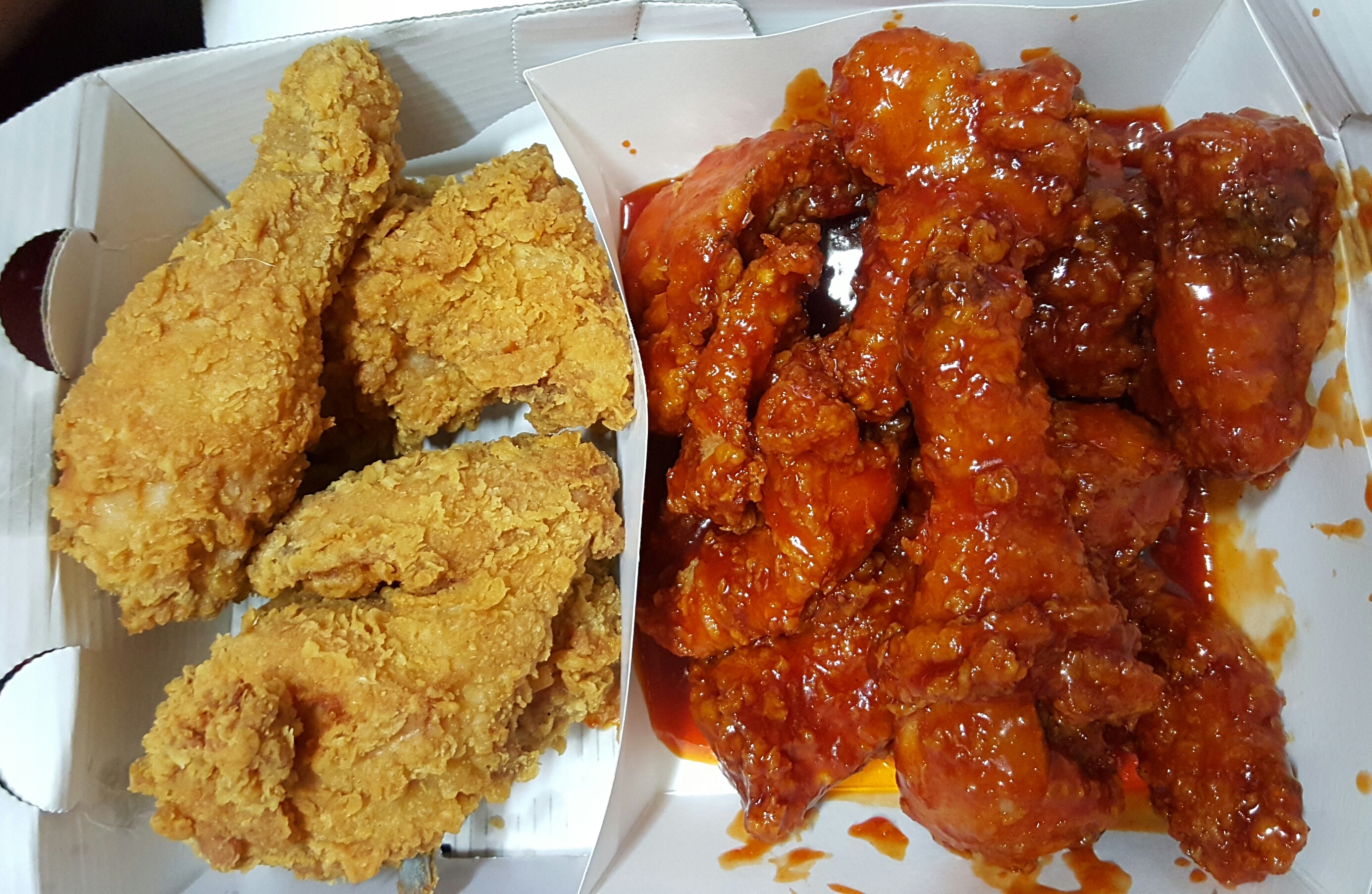 BBQ 황금올리브 후라이드반&치킨반 (비비큐 반반치킨) #제물포점 : 네이버 블로그