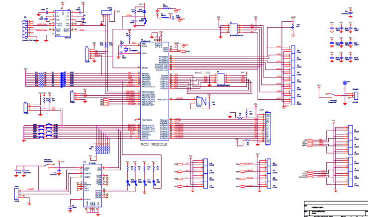 AVR ATmega128 교육용 보드 회로 해석 : 네이버 블로그