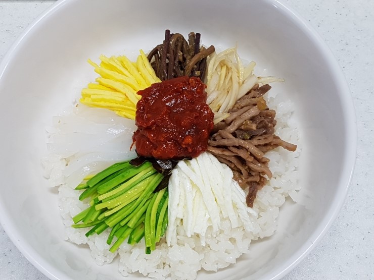 [한식조리기능사 실기] 비빔밥, 더덕생채 만들기 : 네이버 블로그