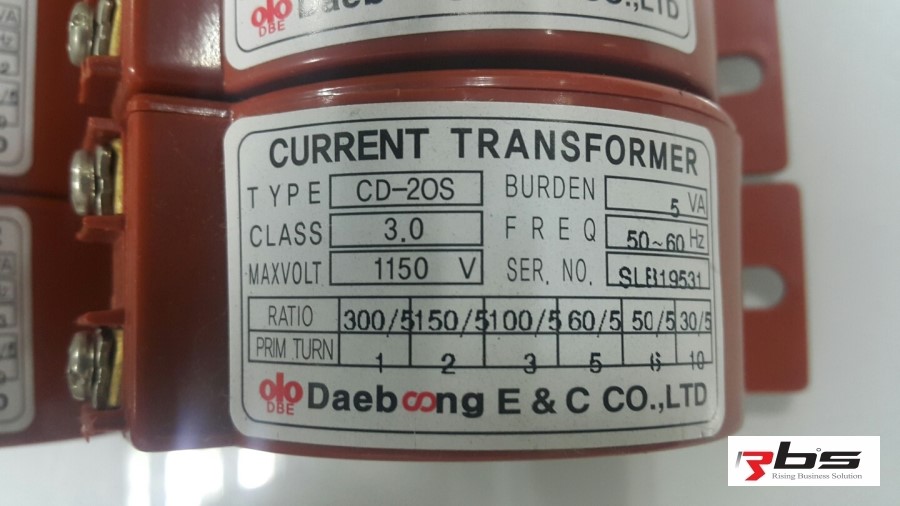 대붕전기 / 대붕이엔씨 전류변환기 변류기 C/T / C.T / CT CURRENT TRANSFORMER CD-20S 300:5 ...